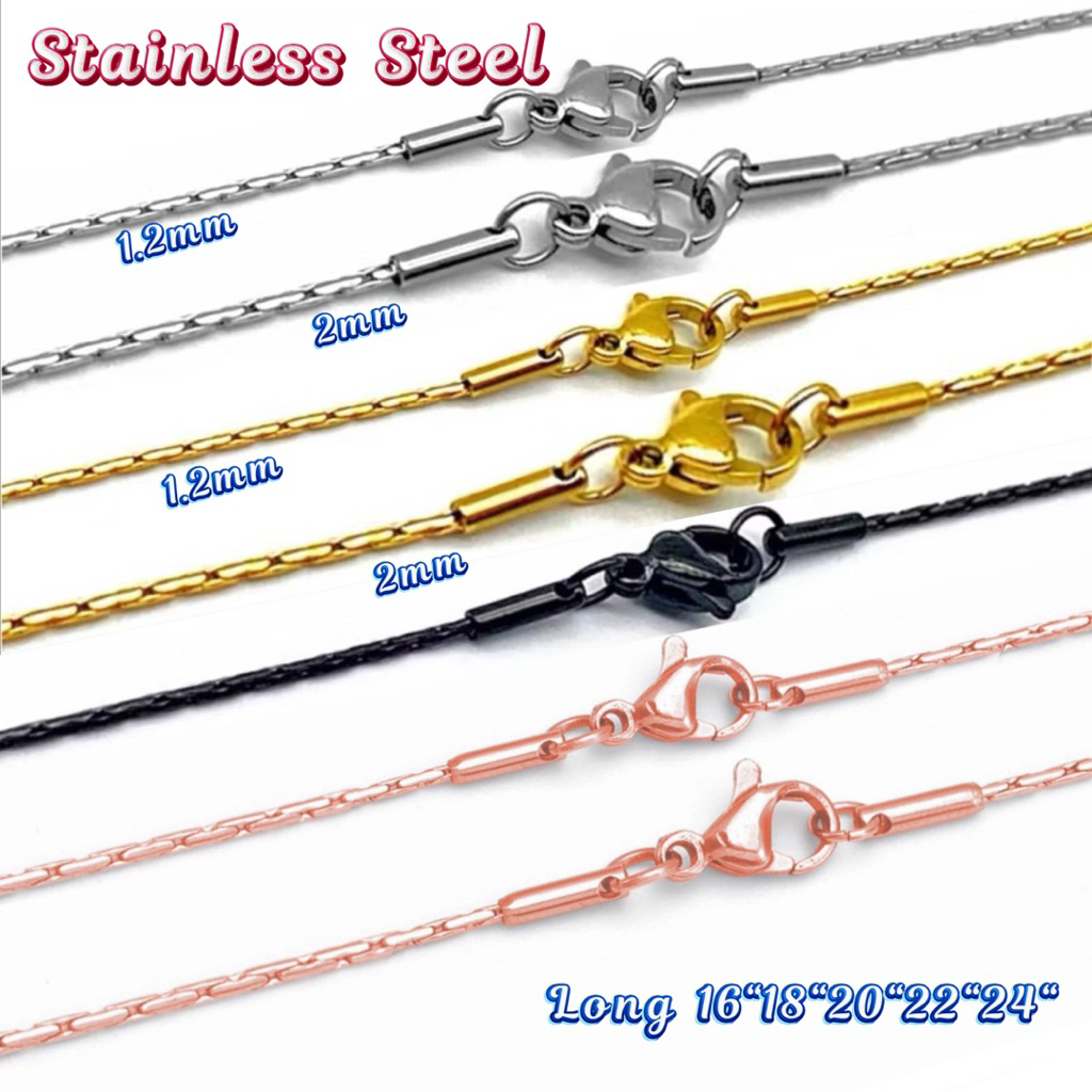 LN62 Genuine Stainless Steel Necklace 1 | Shopee Singapore