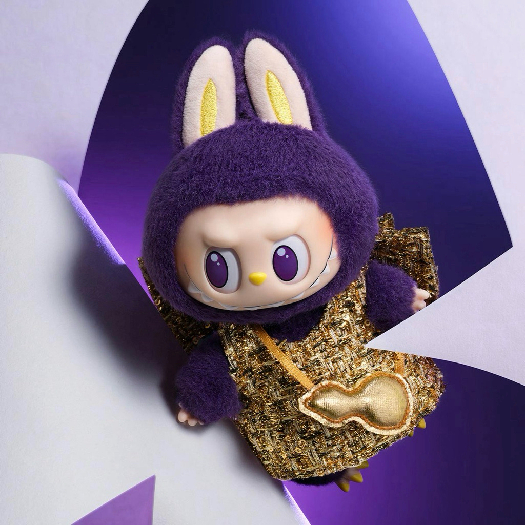 Purple Boo Labooboo LABUBU PRONOUNCE-WINGS OF FORTUNE Vinyl Plush ...