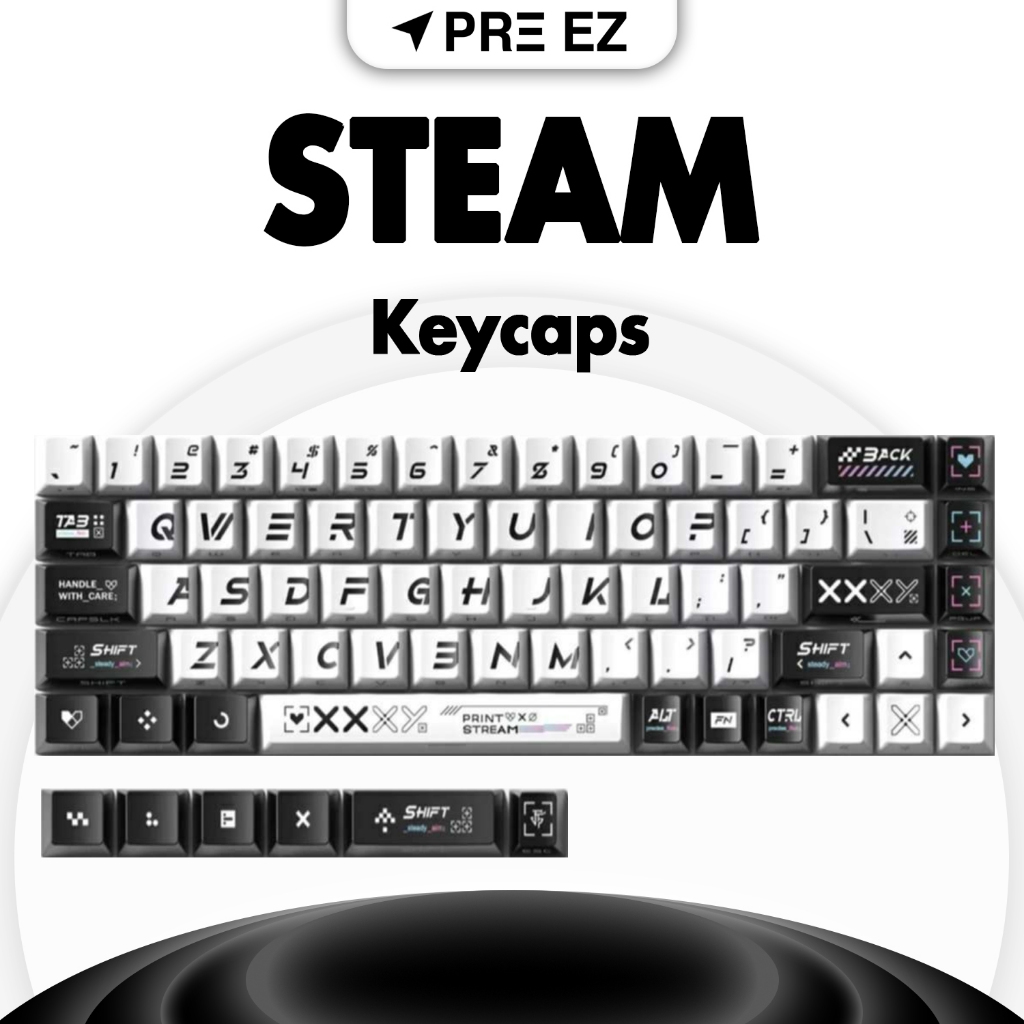 ! Steam Keycaps PBT 74 Keys | Cyberpunk Keycap | Shopee Singapore