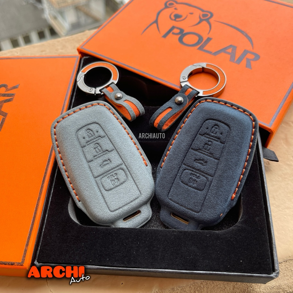 Luxury Alcantara Key Cover Corolla Cross Model 4 Buttons/ New Camry ...
