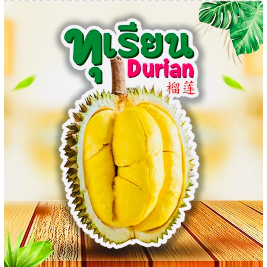 Durian Sign Standee There Is A Back Stand. Foldable Stand | Shopee ...