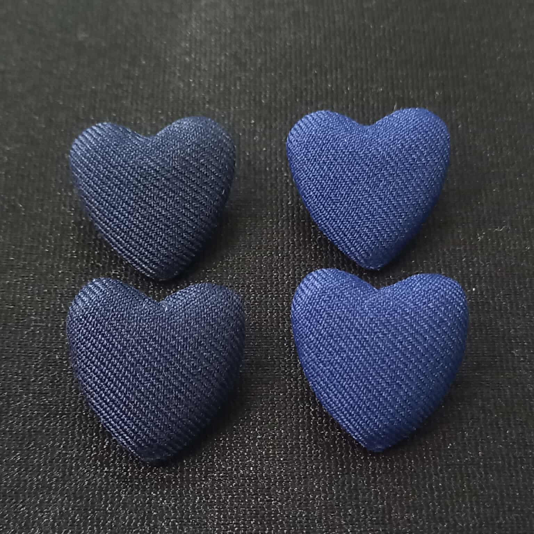 Heart-Shaped Stamping Button Navy Blue Pack Of 6 Tablets | Shopee Singapore
