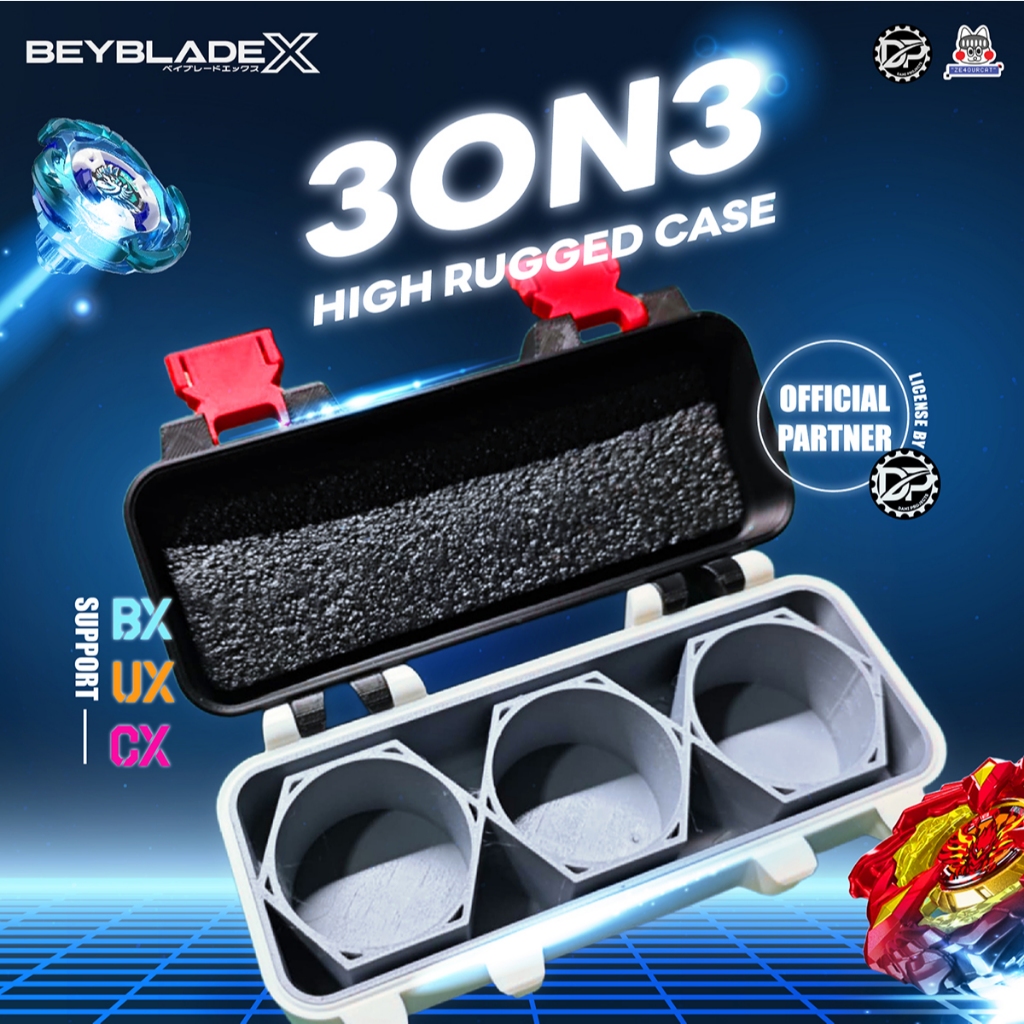 Beyblade X 3on3 High Rugged Case | Box Durable Easy To Carry (Official ...
