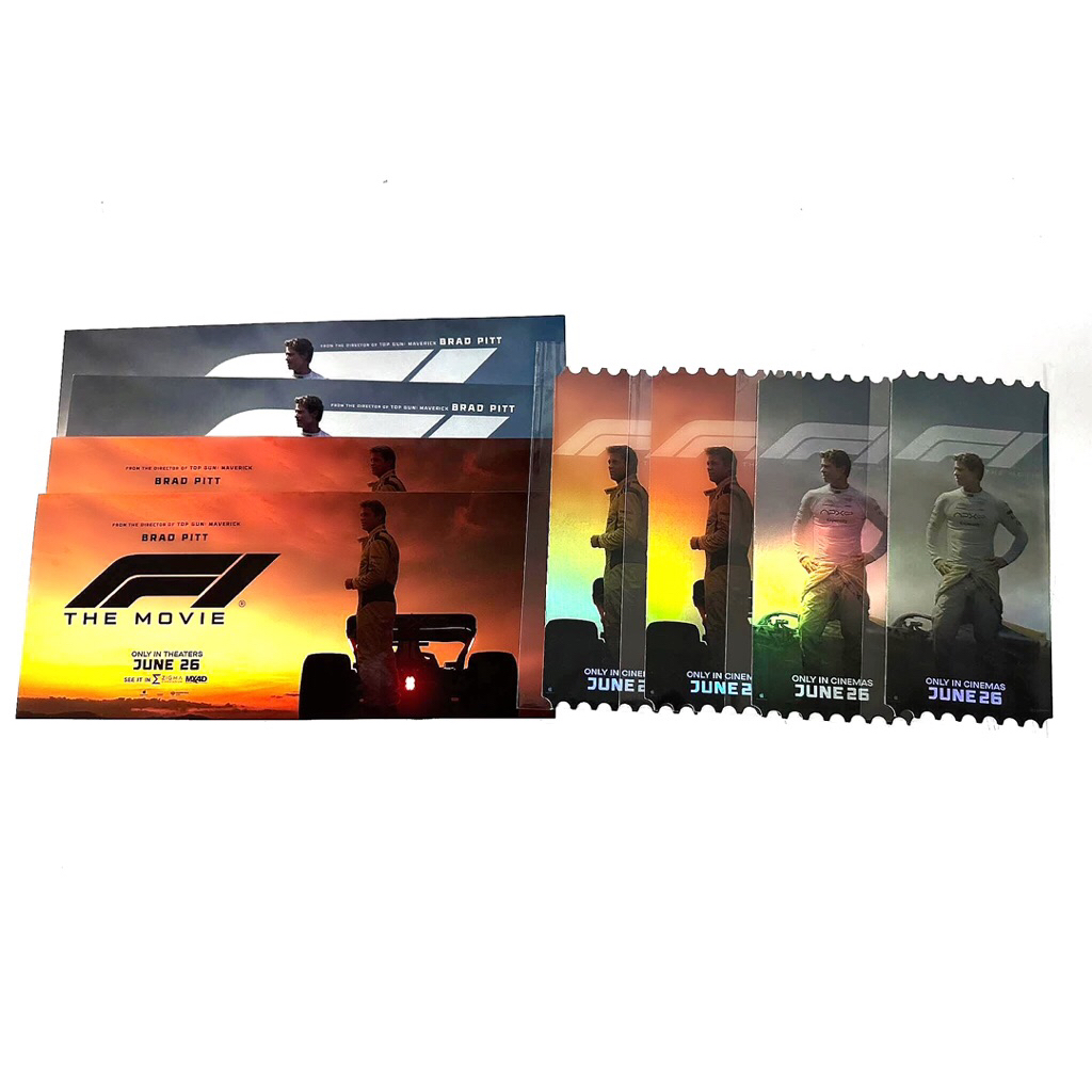 F1 The Movie F1 SF+ Collectible Ticket And F1 Sticker From SF Cinema ...
