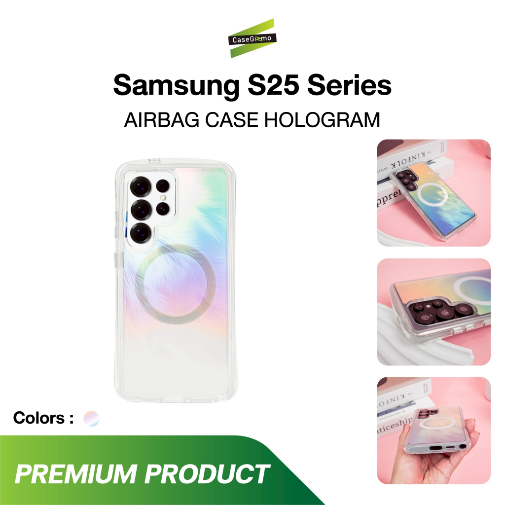 KAONO Model S25 Ultra Hologram Case Clear Edge Shockproof Rechargeable ...
