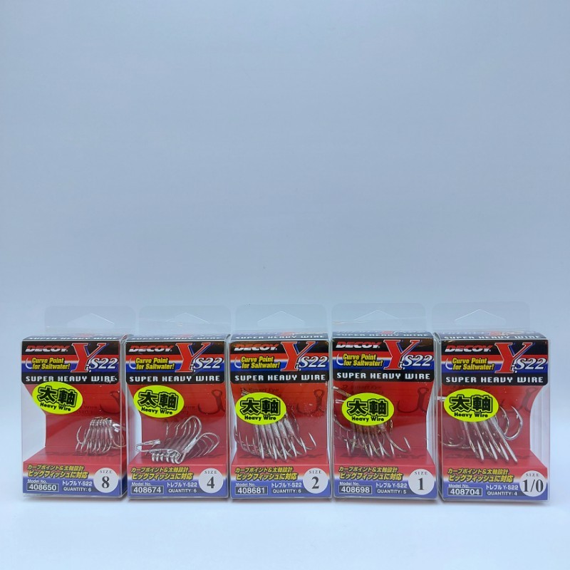 DECOY TREBLE Y-S22 Three-Way Hook Fishing | Shopee Singapore