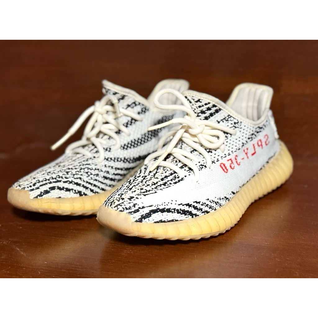 Second-Hand Yeezy Boost 350 Sneakers Size 37 Zebra Pattern Old Stock ...