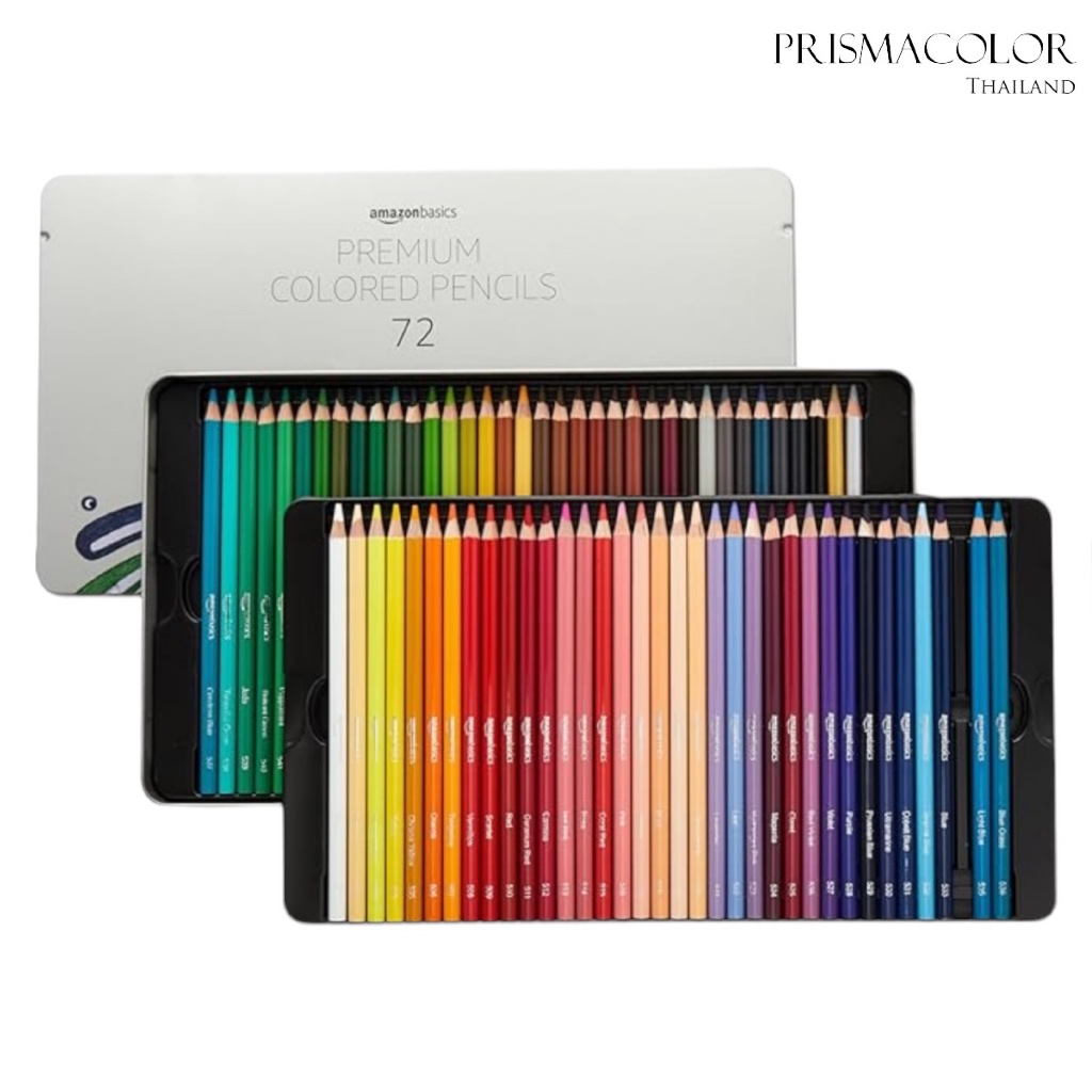 Colored Pencils Amazon Basic Soft Core 72 Color | Shopee Singapore
