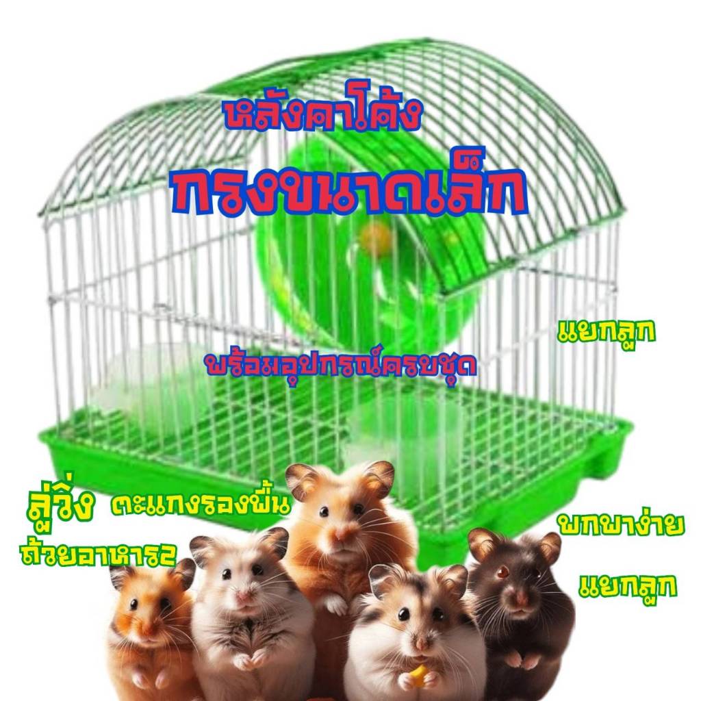 Shobi Cage 03 Curved Shape With Treadmill Food Cup 7.5g X8 X7.5 Inch ...