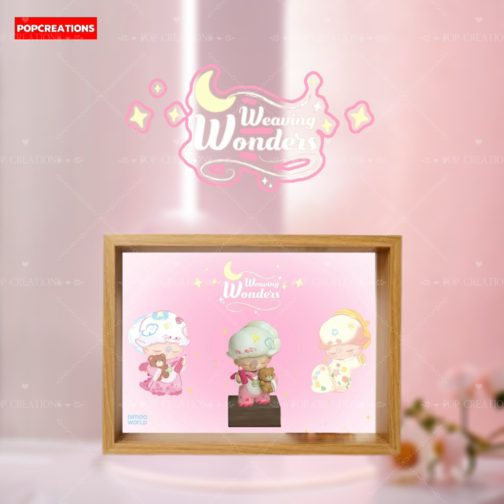POPCREATIONS POPMART DIY DIMOO Weaving Wonders Photo Frame 21 * 30 BOX ...