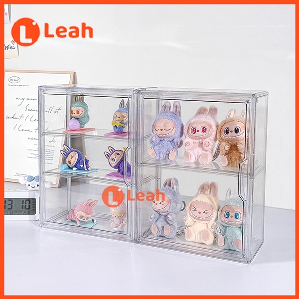 Labubu Model Display Rack Acrylic Transparent Box baby three Dustproof ...