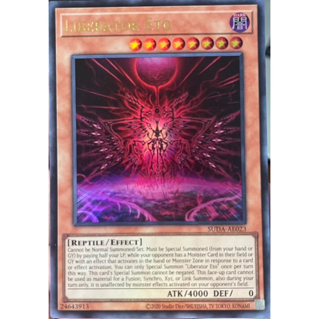 Yugioh Asia-Eng [SUDA-AE023] Liberator Eto (Ultra Rare) Authentic Yuki ...