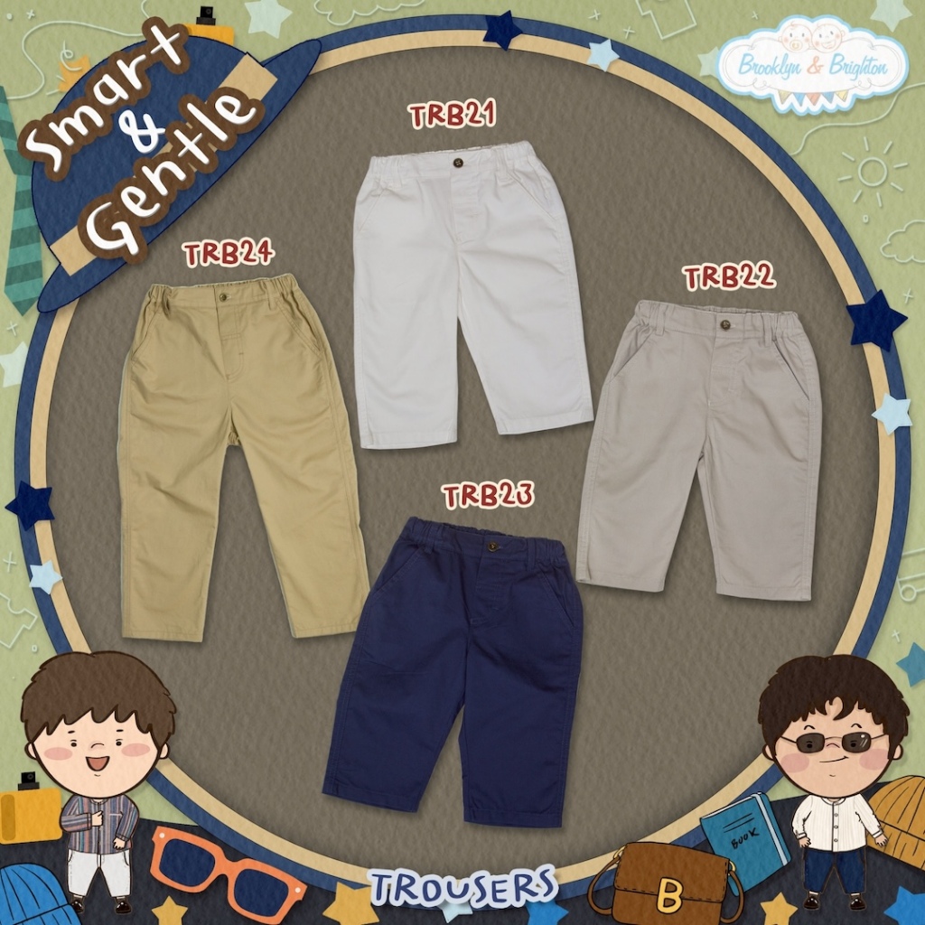 Brooklyn & Brighton-Smart Gentle Trousers (9/12M to 10/12Y) | Shopee ...