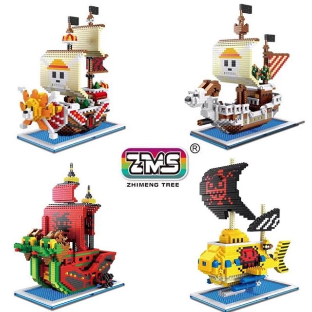 Lego Nano Ship Luffy Complete Set one piece thousand sunny 4 Types ...