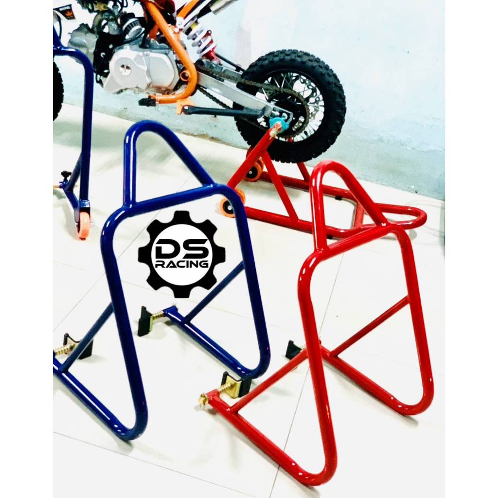 D Racing 100-250cc Stainless Steel Motorcycle Stand Set (Model Without ...