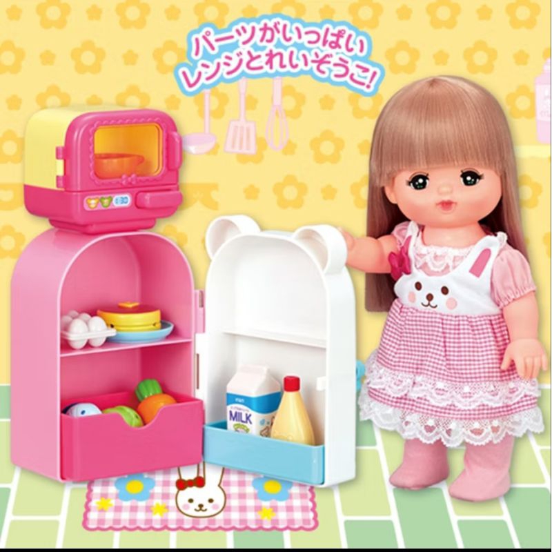 Meljang MELL CHAN Refrigerator Microwave & (Genuine License) Dollhouse ...