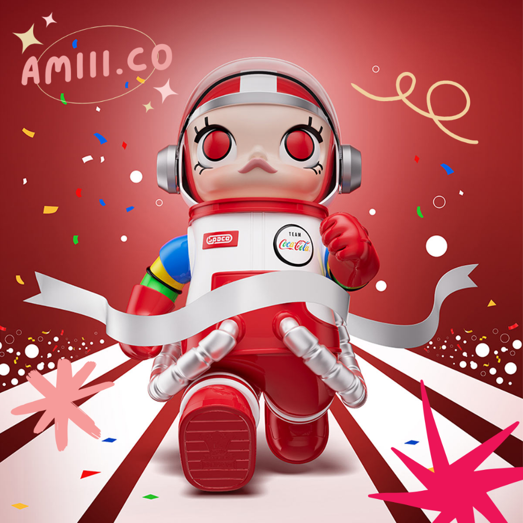 MEGA SPACE MOLLY 4 TEAM COCA-COLA Action Figure-POPMART | Shopee Singapore