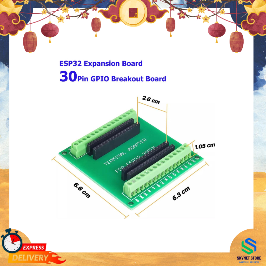 Esp32 Expansion Board 30pin Gpio Breakout Shopee Singapore