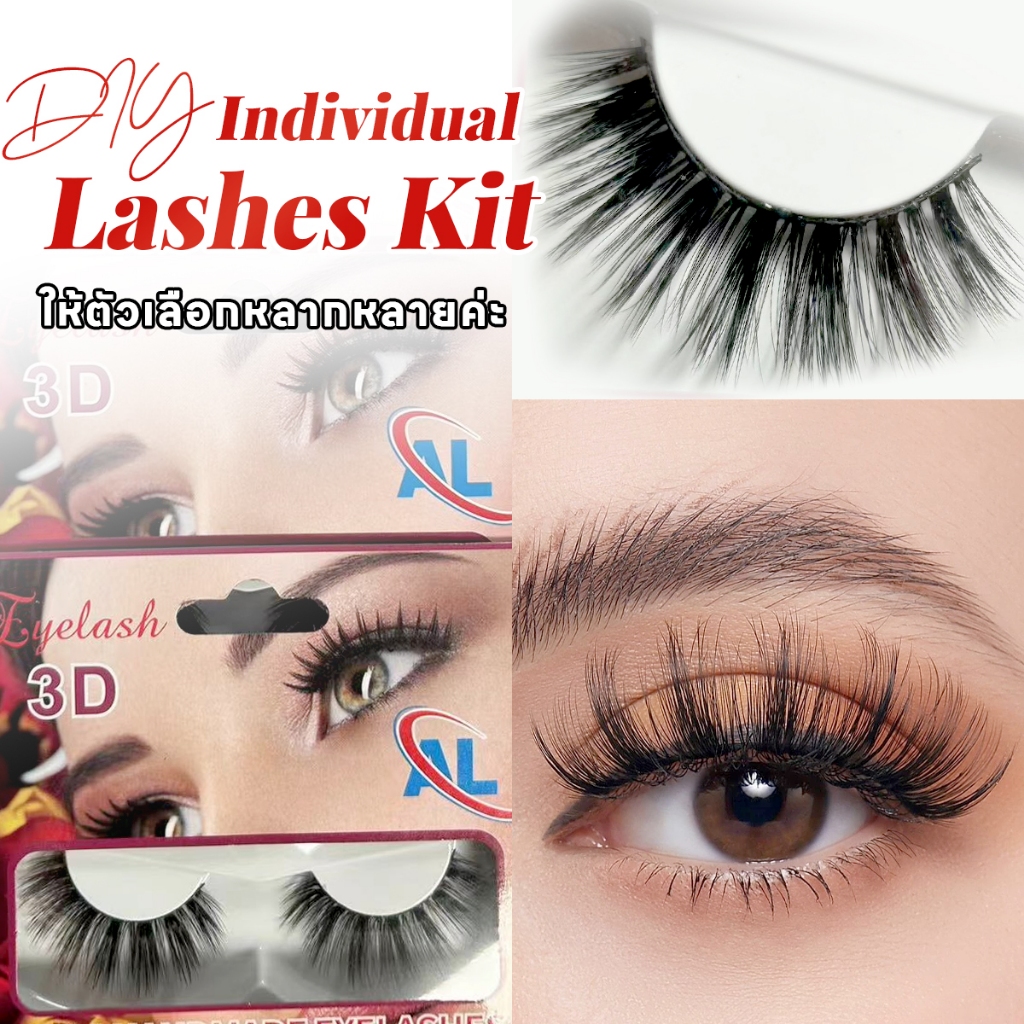 eyelashes Cartoon Female Band Style Bunchy Long L 3d Eyelash Handmade ...