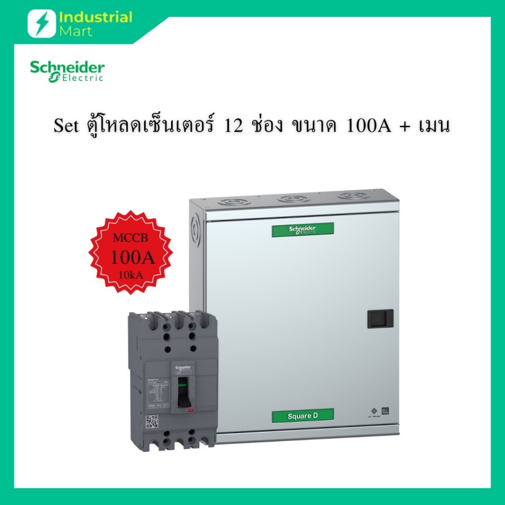 Schneider Electric QO3-100EZ12G/SN Cabinet Load Center 12 Channel Seted (Cabinet + Main 100a ...