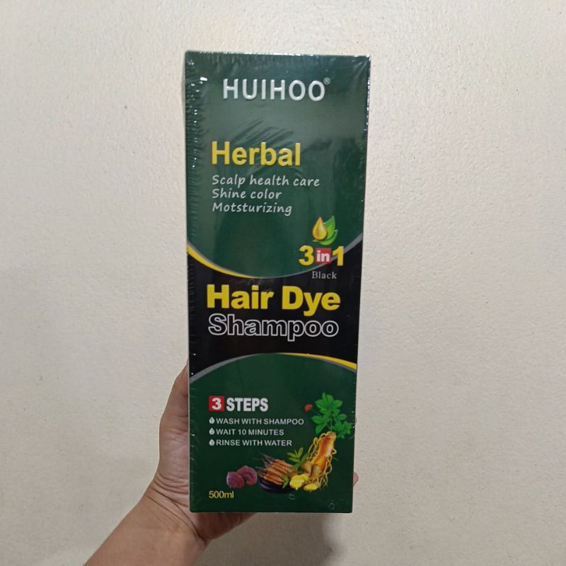 Huihoo White Hair Cover Shampoo (Black-Dark Coffee) | Shopee Singapore