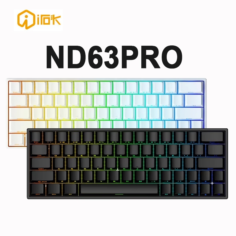 Irok ND63 Pro Magnetic switch SOCD Mechanical keyboard Case Replaceable ...