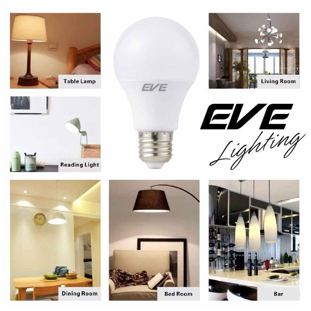 EVE LED Bulb ECO Model White Light E27 Lamp Holder (13W Model) | Shopee ...