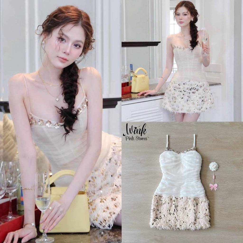 Wink Pink Spaghetti Strap Dress The Color Is Very Beautiful. Super Skin ...