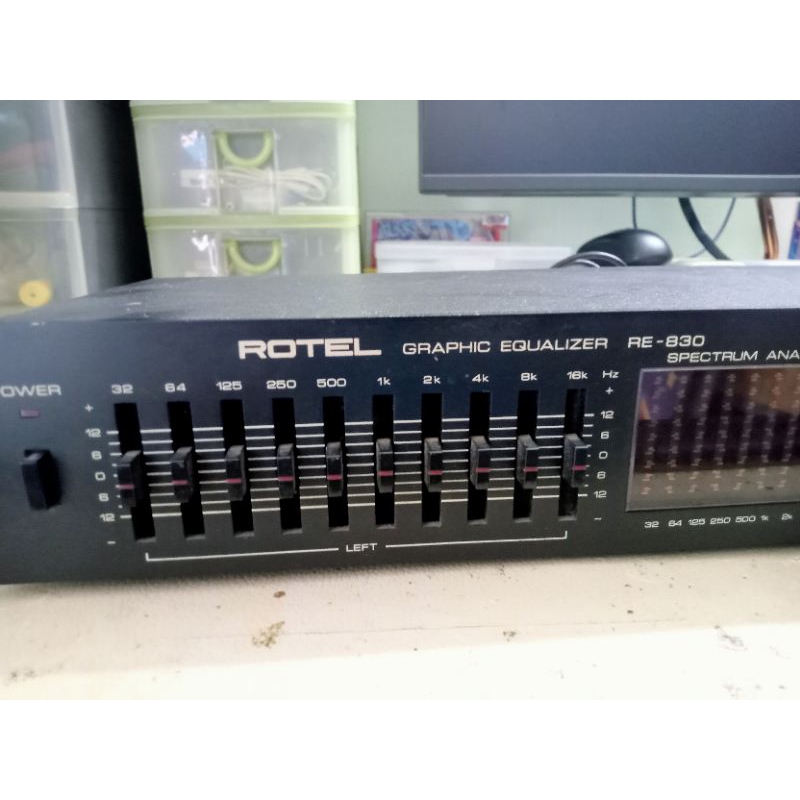 Graphic Equalizer Rotel RE-830 Complete Full | Shopee Singapore