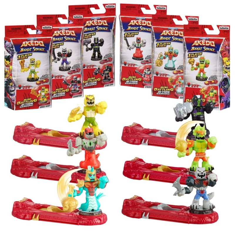 Akedo Ultimate Arcade Warriors Mini Battling Action Figures Mystery ...