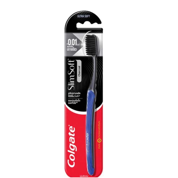Colgate Toothbrush Slim Soft Charcoal Assorted Colour | Shopee Singapore