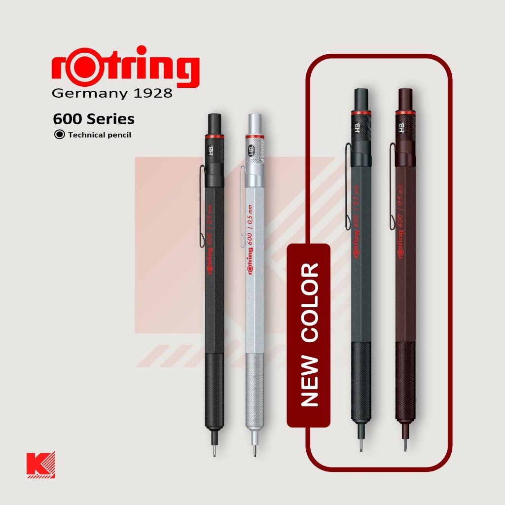 rOtring Mechanical Pencil 600 New Color 2025 | Shopee Singapore