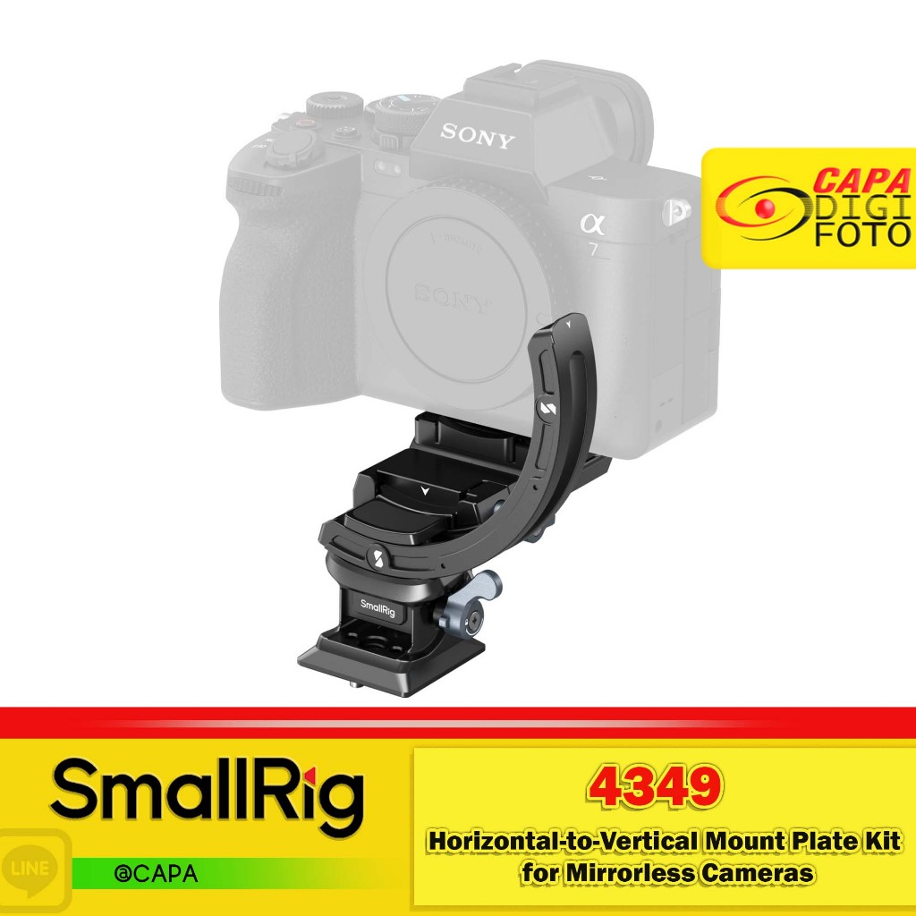 SmallRig-4349 Horizontal-to-Vertical Mount Plate Kit for Mirrorless ...