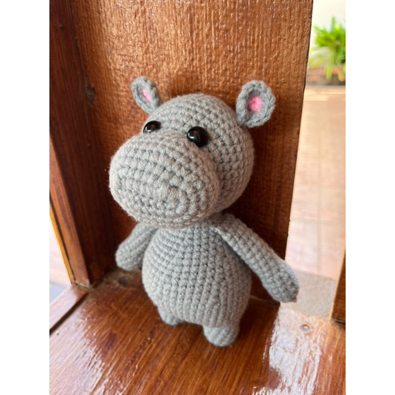 Bounce Pig Hippo Doll Dwarf Knit With Yarn | Shopee Singapore