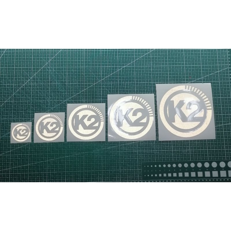 Camping Line Sticker LOGO K2 Reflective PVC Drive Cutting | Shopee ...
