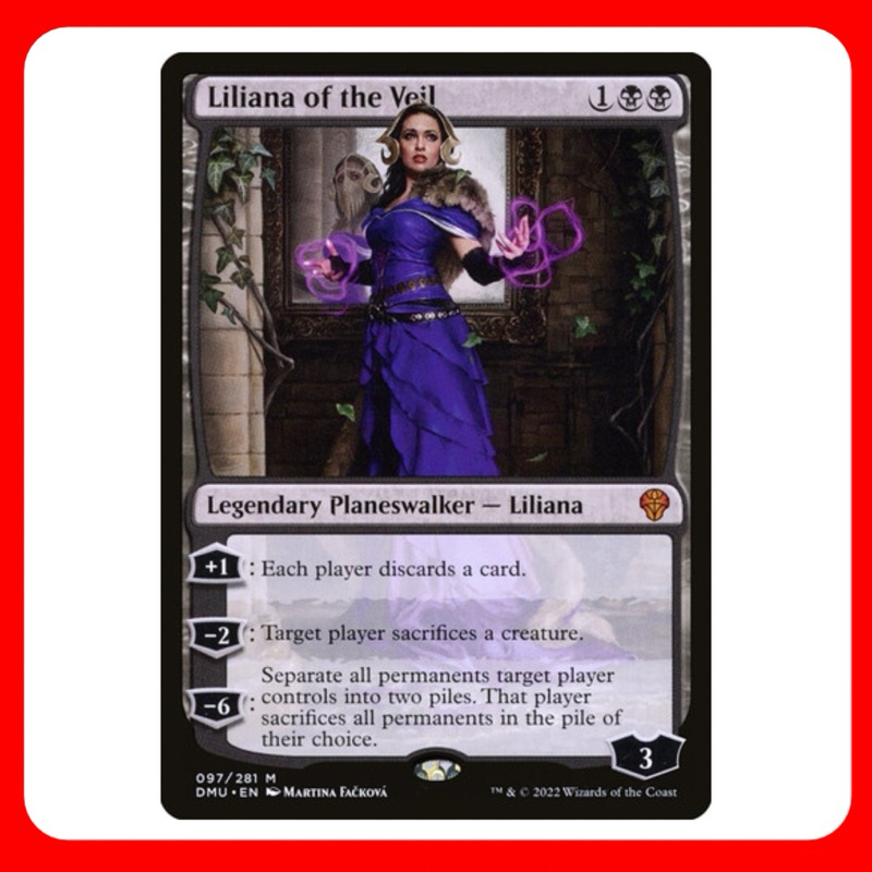 [MTG] Liliana of the Veil [DMU] [BLACK] [MYTHIC] [NORMAL] [ENG] (Magic Card/Magic the Gathering ...