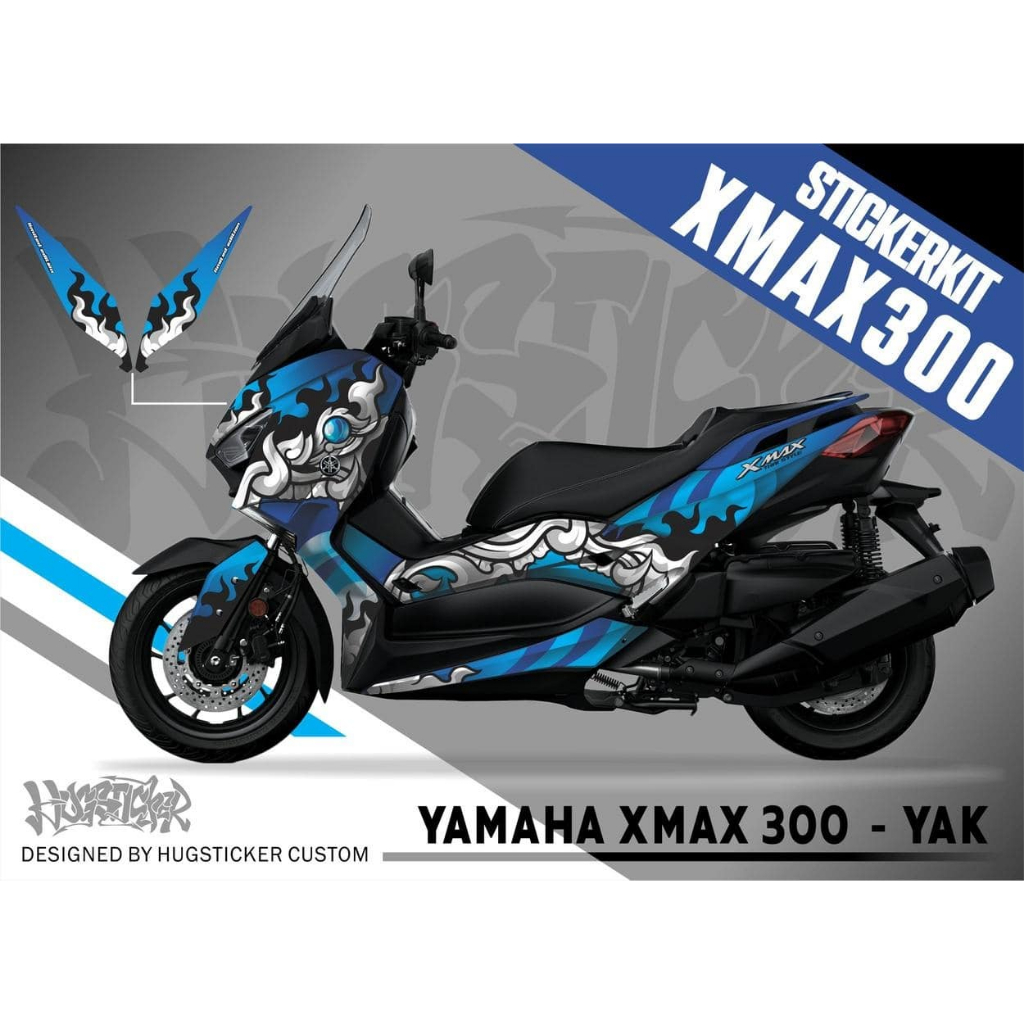 Hugsticker Car Styling Stickers XMAX 300 Giant Pattern (Yak) | Shopee ...