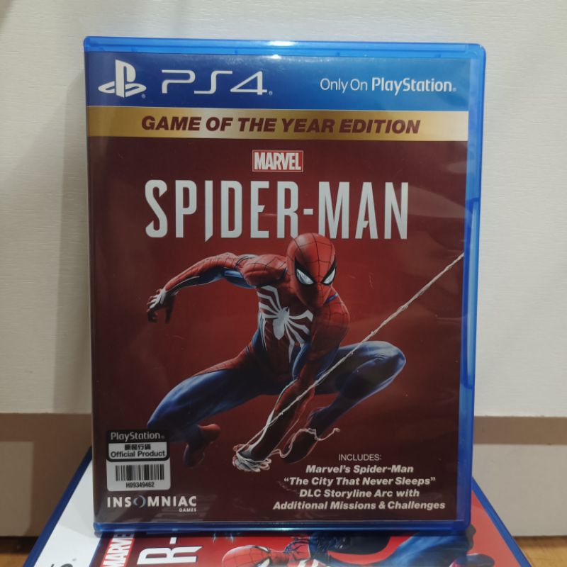 PS4 GAME Disc: MARVEL'S SPIDER-MAN (OF THE YEAR EDITION Cover) (Used ...