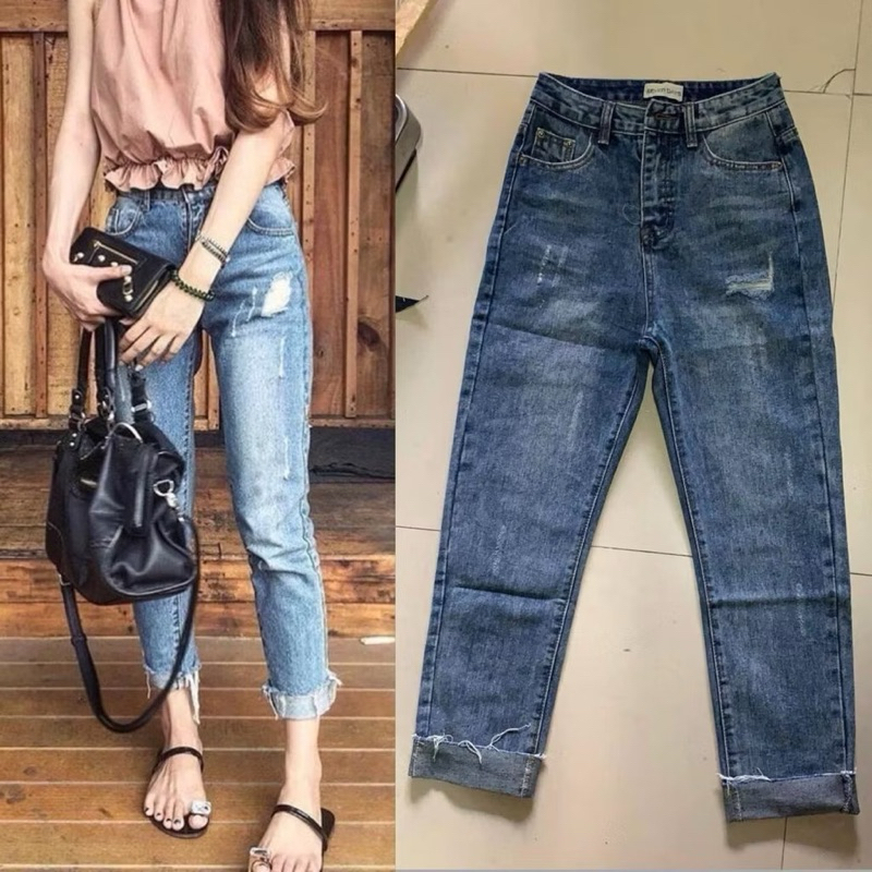 Best-Selling Model 2917 Boy Slim Jeans sevendays Label High Waist Non ...
