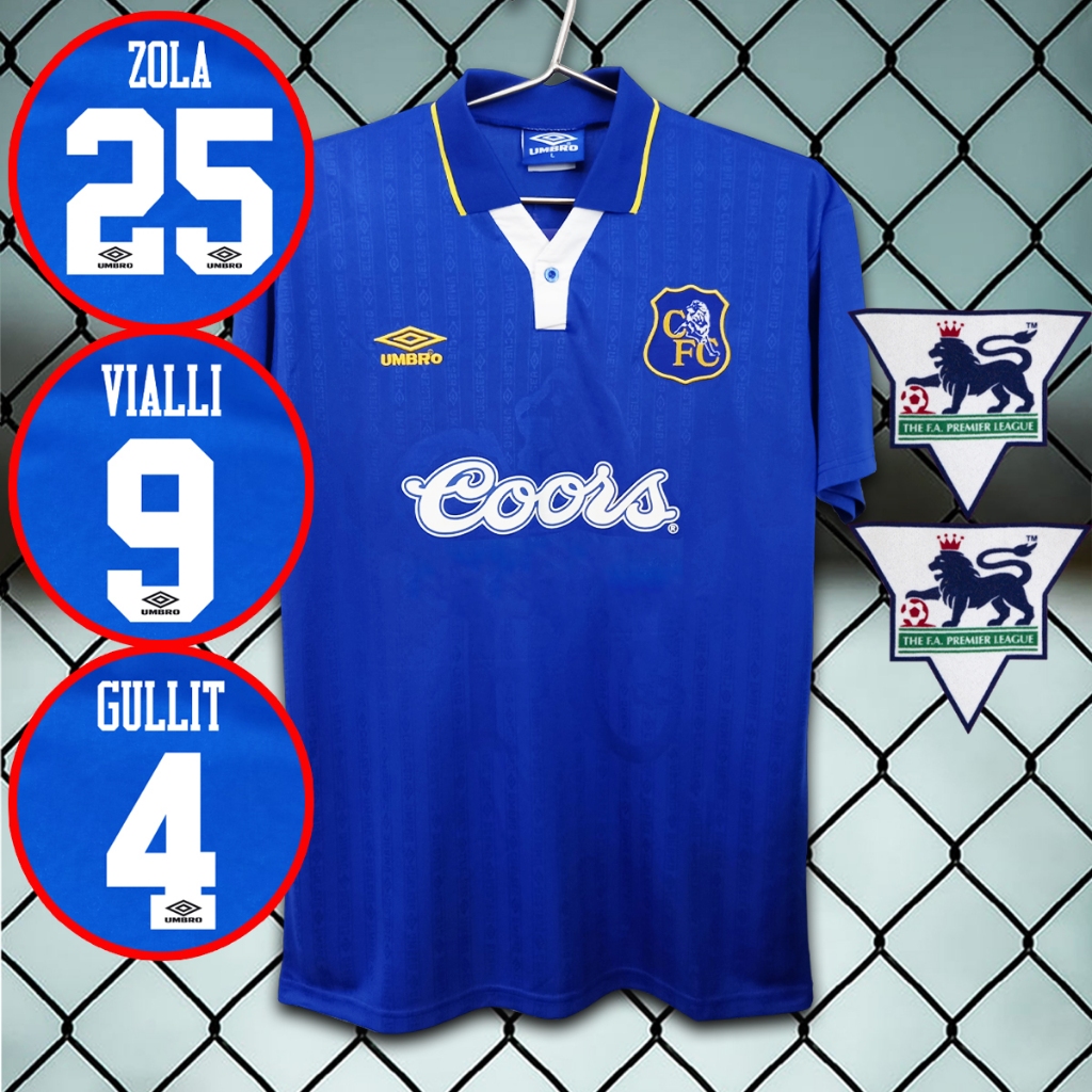 CHELSEA Retro Soccer Jersey Home Shirt 1996-97 RT0075 Make Name Number ...