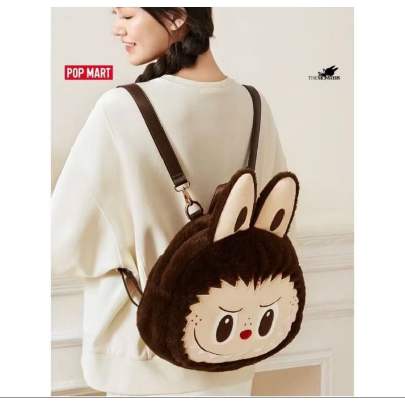 Use Code LABUBU Bag classic series-LABUBU Big Head Backpack | Shopee ...