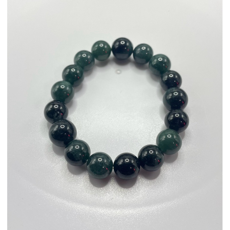 jade Genuine Burma Bracelet Green Sam Color Black (jadeite type A ...