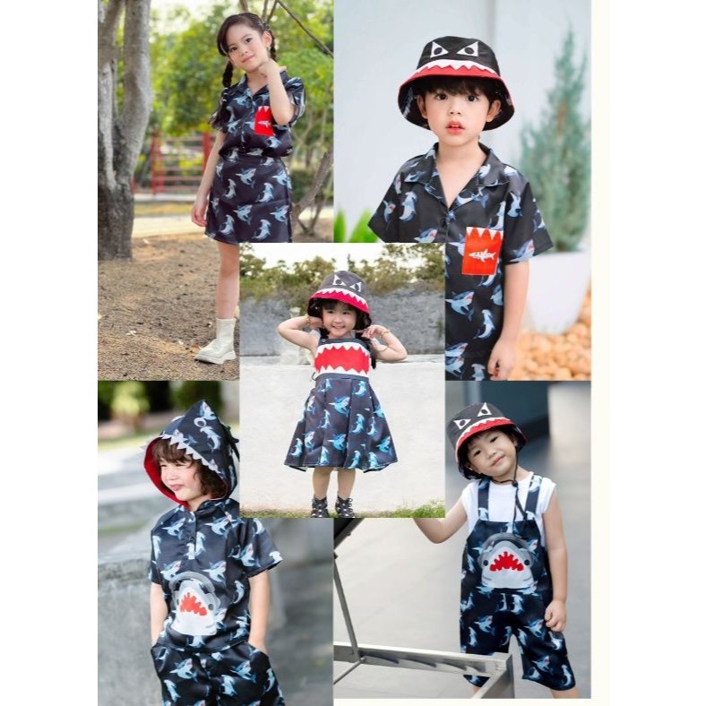 Boys' And Girls' Clothing Cute Suitable For Wearing To The Beach Shark ...