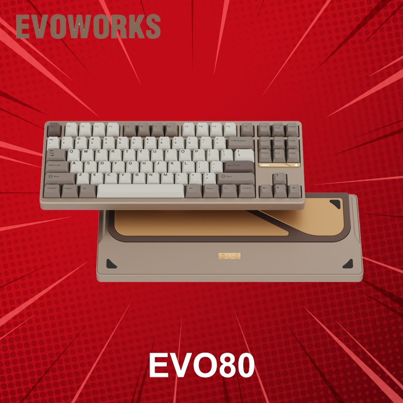 Evoworks EVO80 Wireless Keyboard (English) 1 Year Warranty | Shopee ...