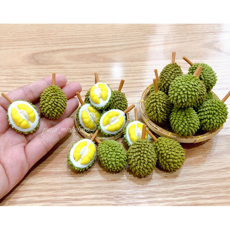 Durain Miniature Durian Clay Small/Piece | Shopee Singapore