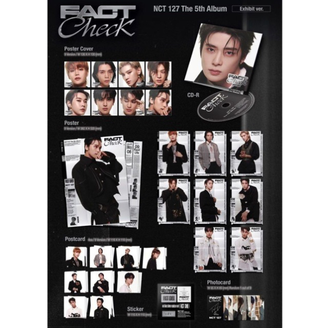 qr NCT 127 The 5th Album Full Unwrapped (Smini/Exhibit/ver.) | Shopee ...