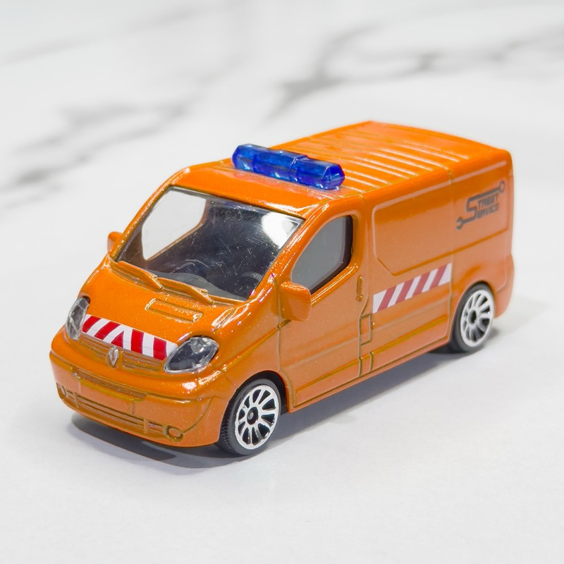 Majorette Van Renault Traffic Street Service Orange Model. | Shopee ...