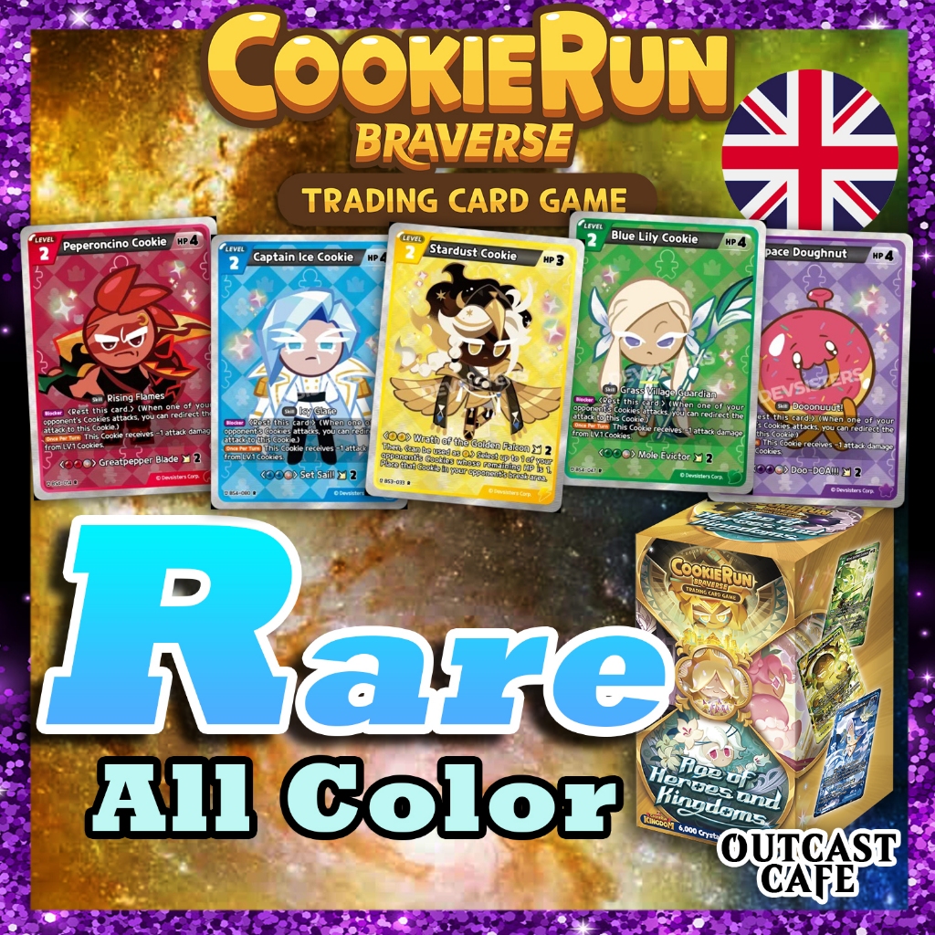 (ENG) R (Rare) Set Bs3-Bs4 Cookie Run Braverse TCG Singles Card [Age of Heroes and Kingdoms ...