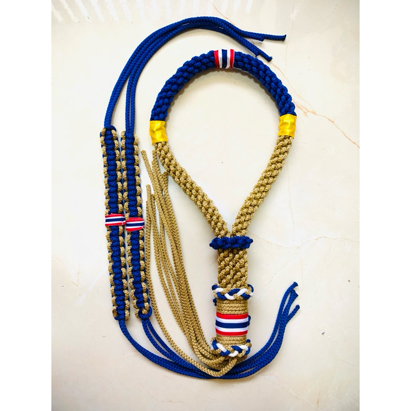 Auspicious Muay Thai Navy Blue Gold(Ribbon) | Shopee Singapore