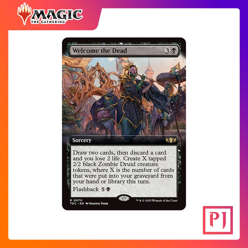 [MTG] Welcome the Dead (Extended Art) [TDC] [BLACK] [RARE] [NORMAL ...